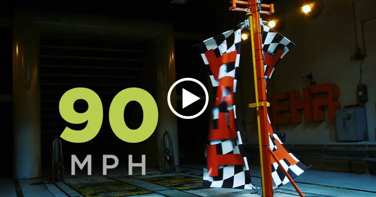 BannerSaver™ Wind Tunnel Test | bannersaver.com